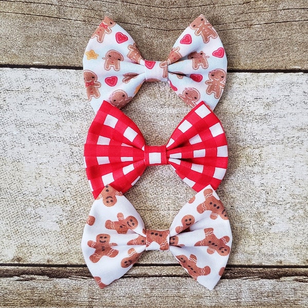Gingerbread Man Bow - Etsy