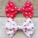 Red and White Heart Bow | Red Heart Bow | White Heart Bow | Valentines ...
