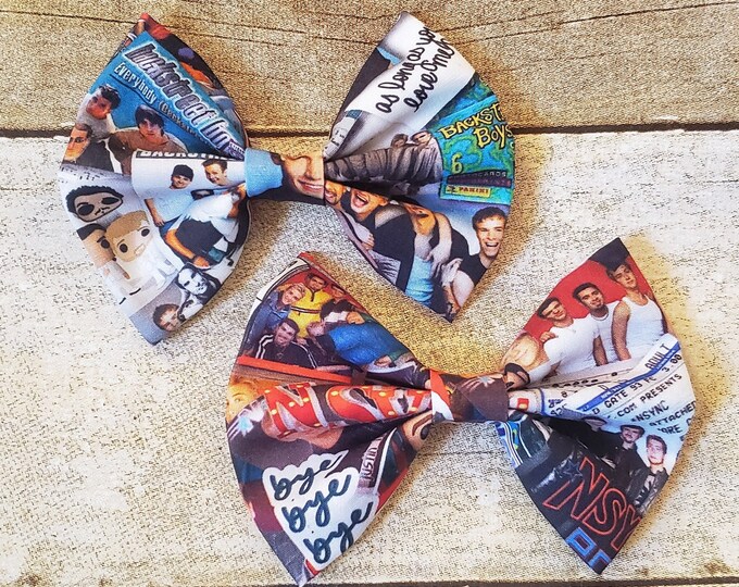Boy Band Hair Bows Boy Band Bows 90s Boy Bands Backstreet Boys Hair Bow ...