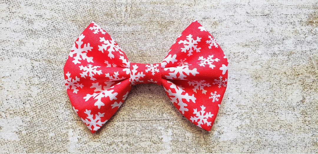 Snowflake Hair Bow | Snowflake Bow | Snowflake Hair Clip | Winter Hair ...