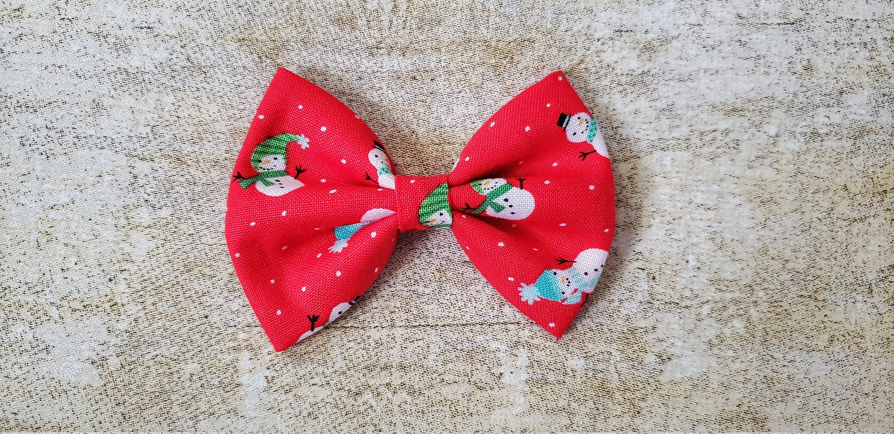 Snowman Hair Bow Snowman Bow Baby Girl Snowman Snowman - Etsy