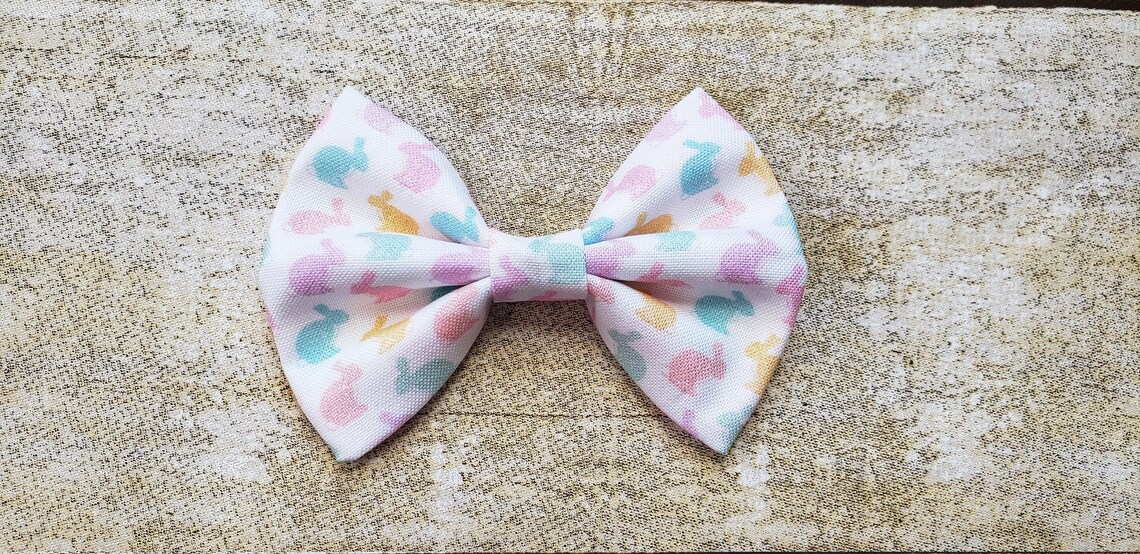 Easter Bunny Hair Bow Easter Hair Bow Easter Bow Bunny - Etsy