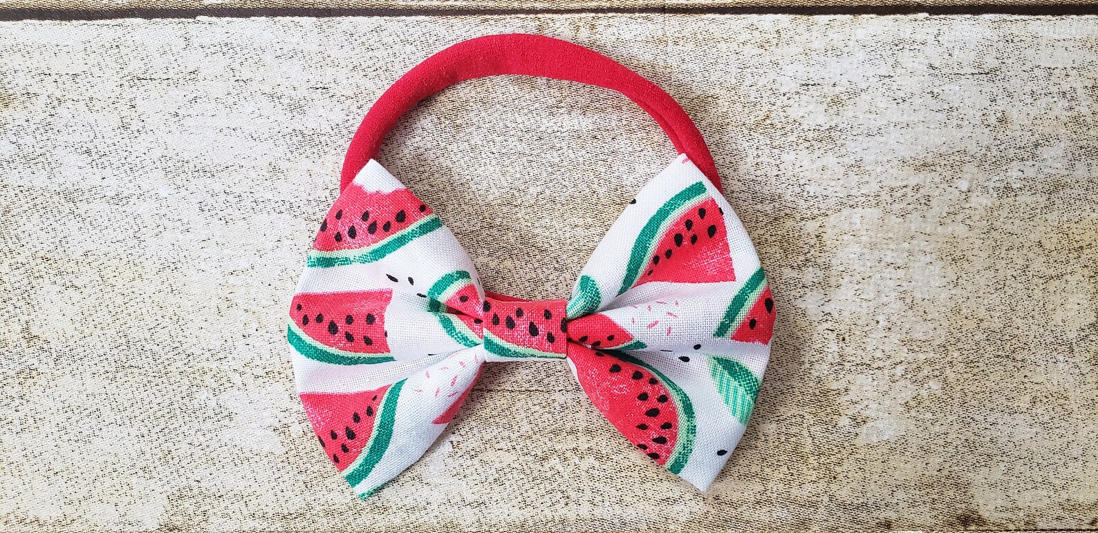 Watermelon Slice Bow | Watermelon Bow | Watermelon Hair Bow ...
