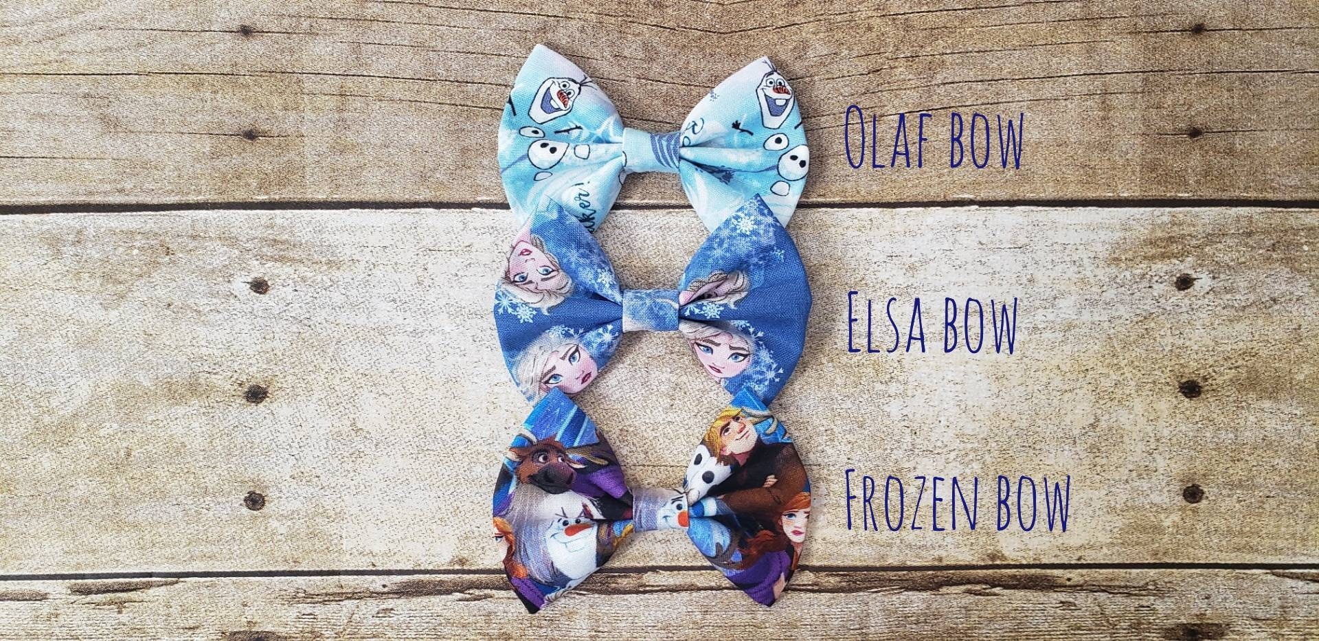 Olaf Hair Bow Elsa Hair Bow Frozen Hair Bows Frozen Hair - Etsy