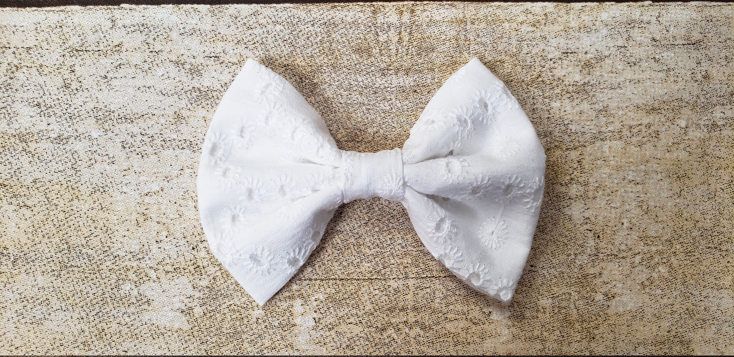 Eyelet Hair Bow | Eyelet Bow | Eyelet Hair Clip | Eyelet Bow Headband ...