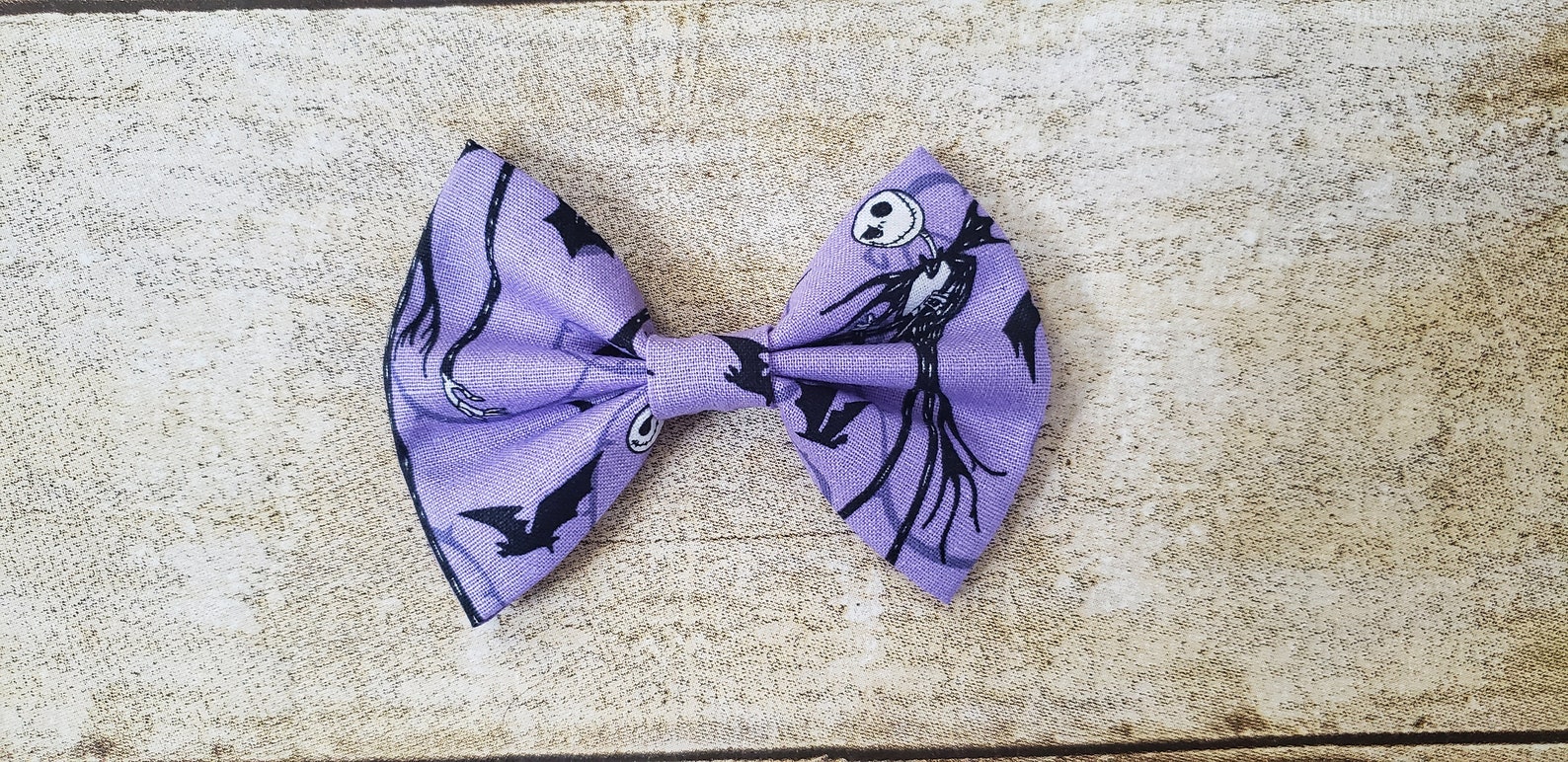 Jack and Sally Hair Bow | Jack Skellington Bow | Jack and Sally Bow ...