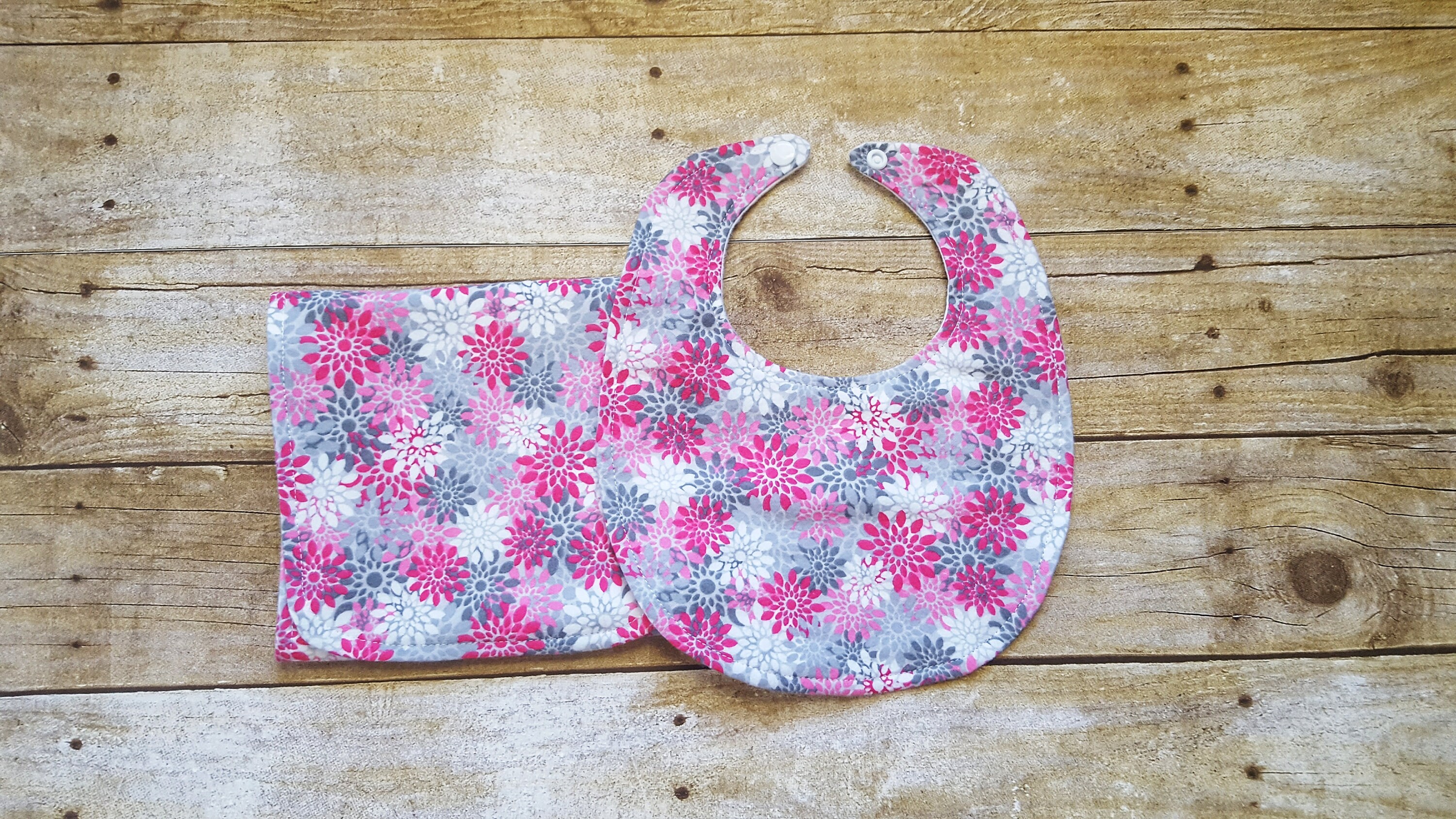 Girl bib and burp cloths Girl bib sets Bib and burp cloth | Etsy
