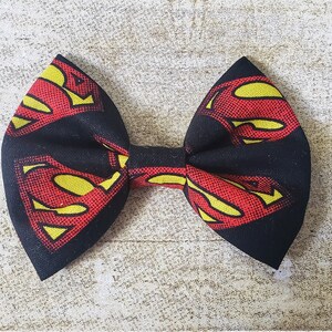 Superhero Hair Bow | Superhero Hair Clip | Batman Hair Bow | Wonder ...