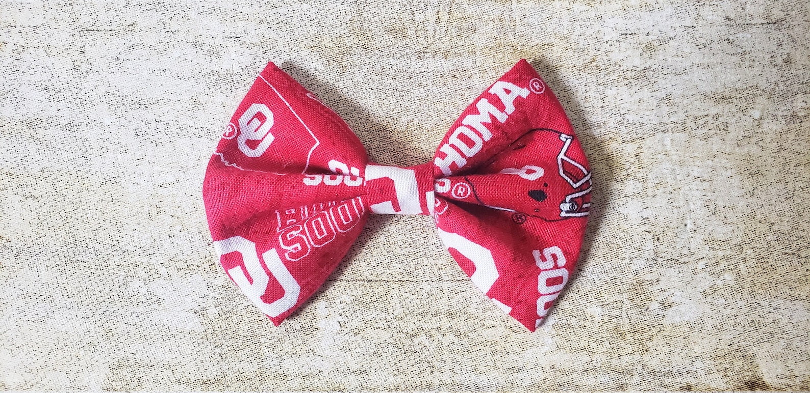 Oklahoma Sooners Hair Bow OU Hair Bow OU Football Bow | Etsy