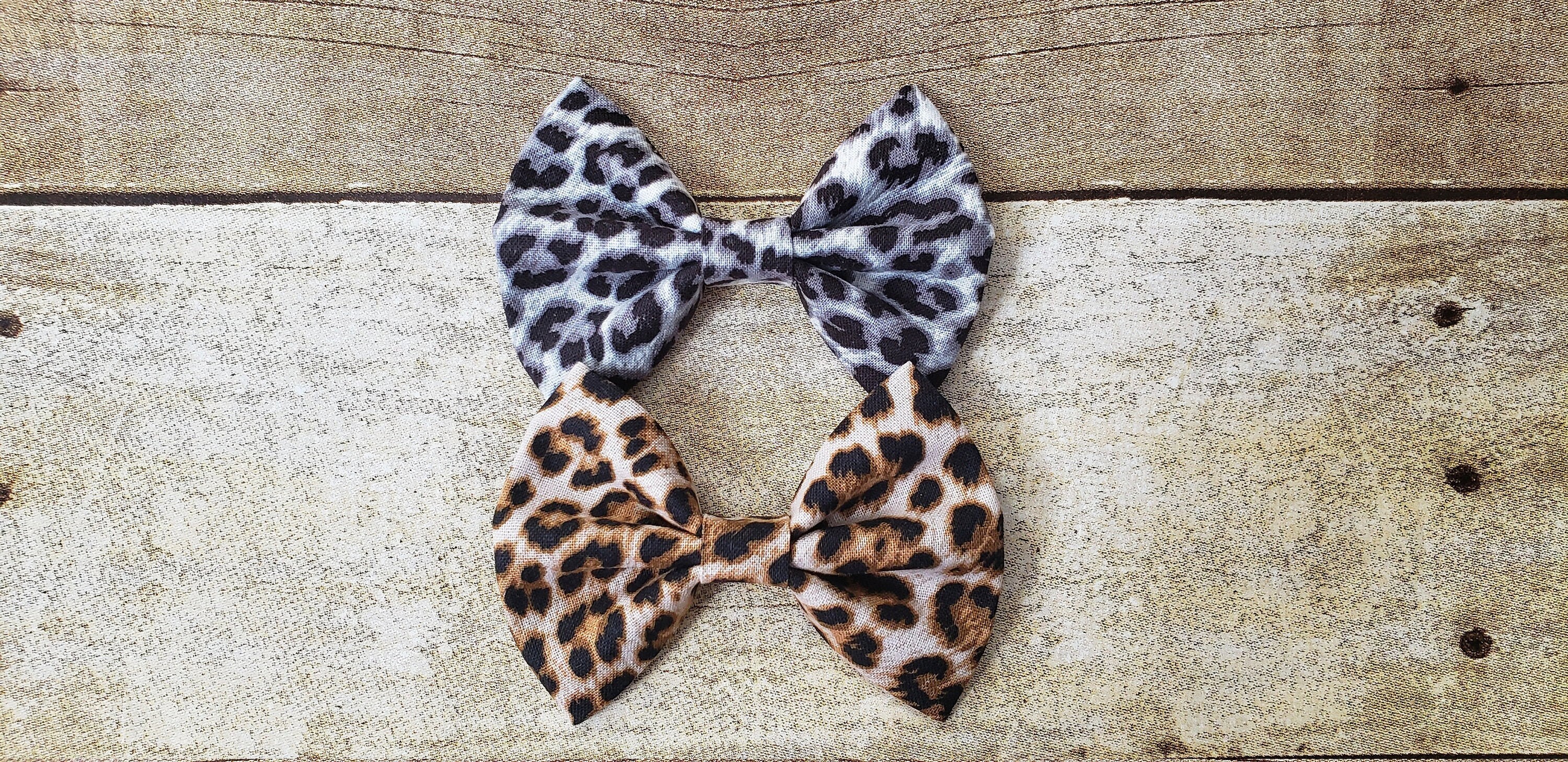 Cheetah Hair Bow | Cheetah Print Hair Bow | Cheetah Print Bow | Brown ...