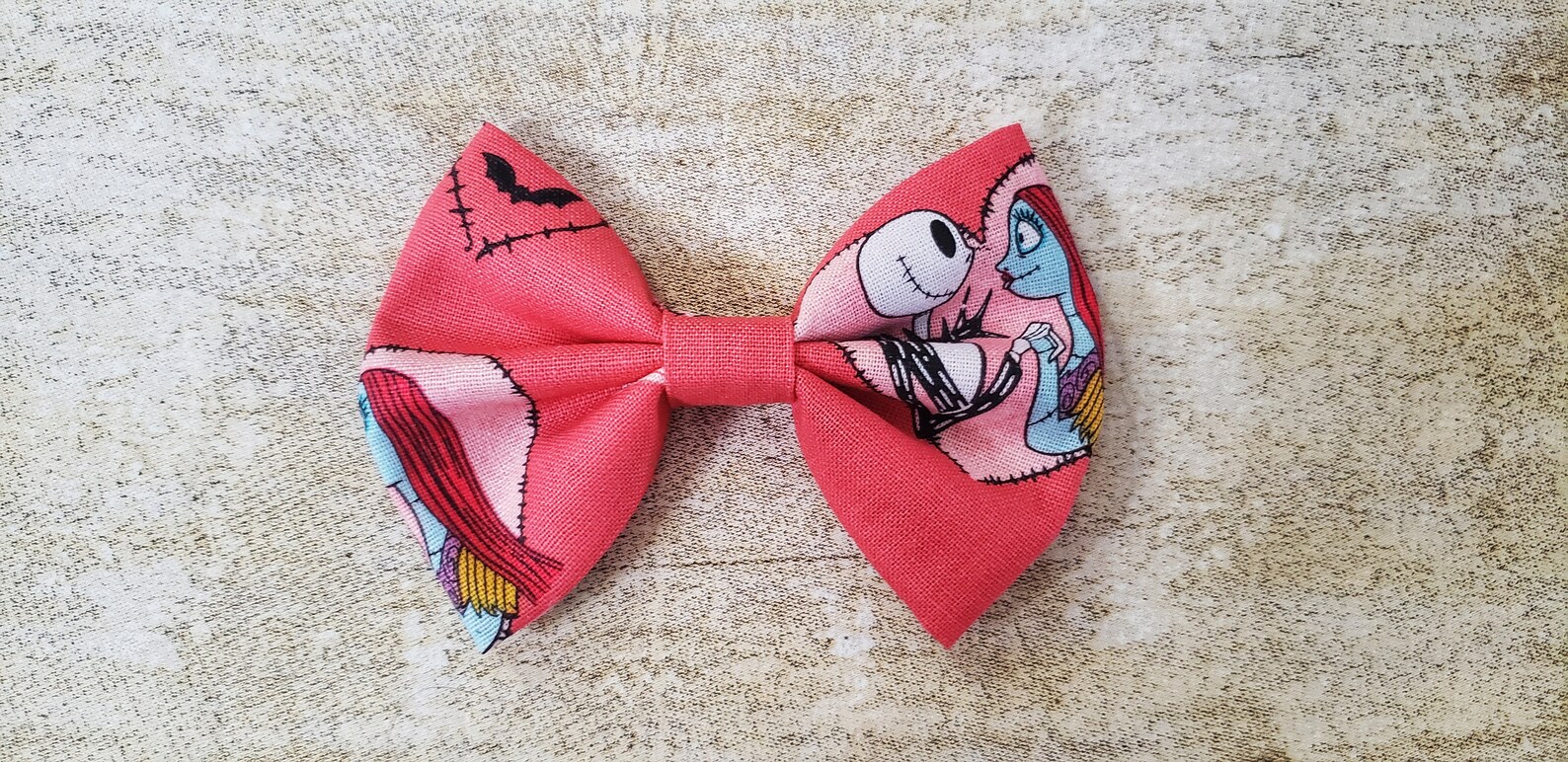 Jack and Sally Hair Bow | Jack Skellington Bow | Jack and Sally Bow ...
