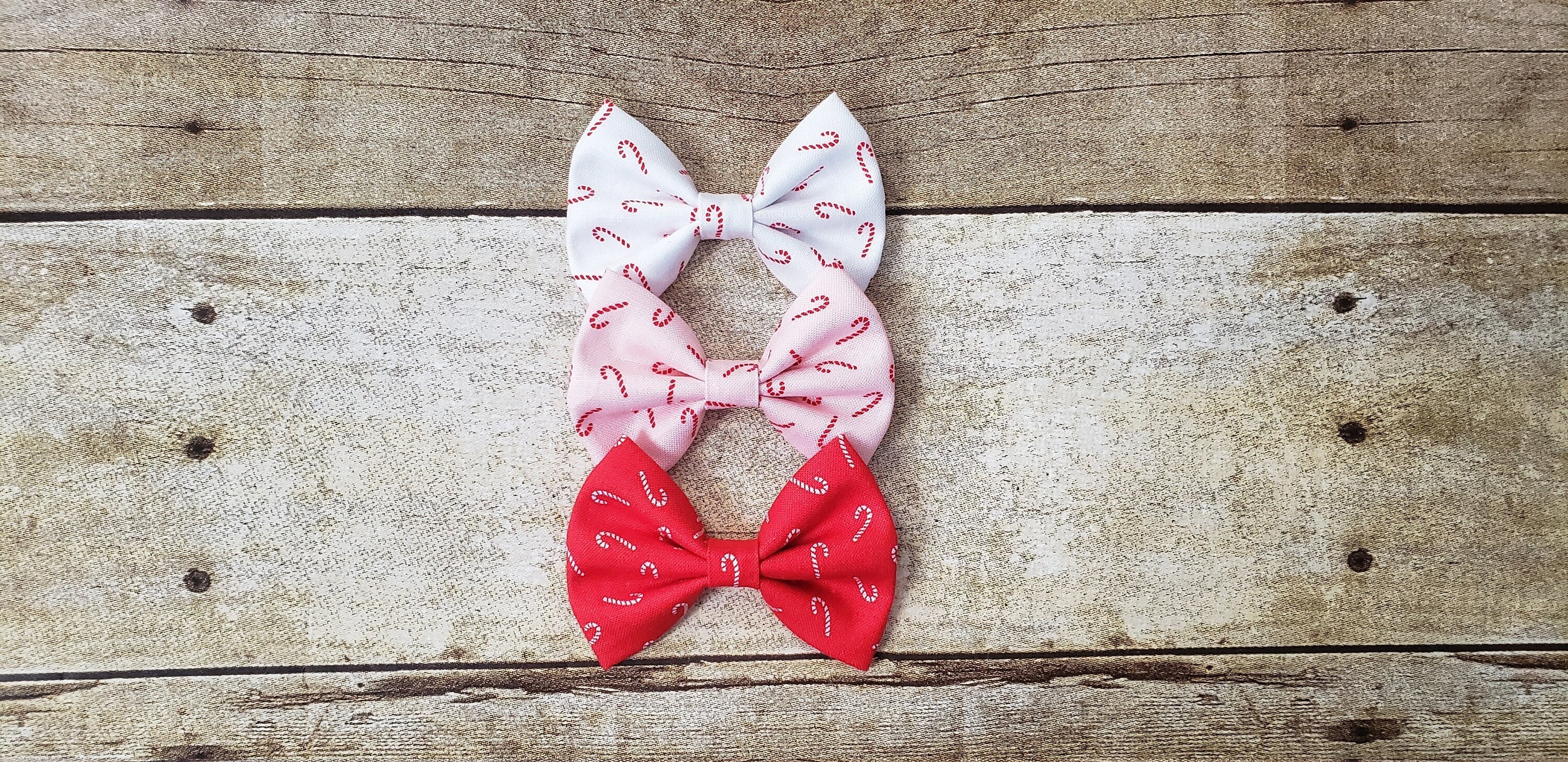Candy Cane Hair Bow Candy Cane Bows Candy Cane Hair Clip - Etsy