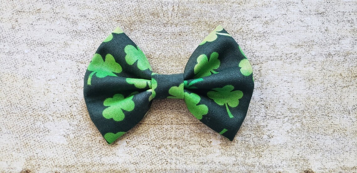 Shamrock Hair Bow Shamrock Bows St Patrick's Day Hair - Etsy