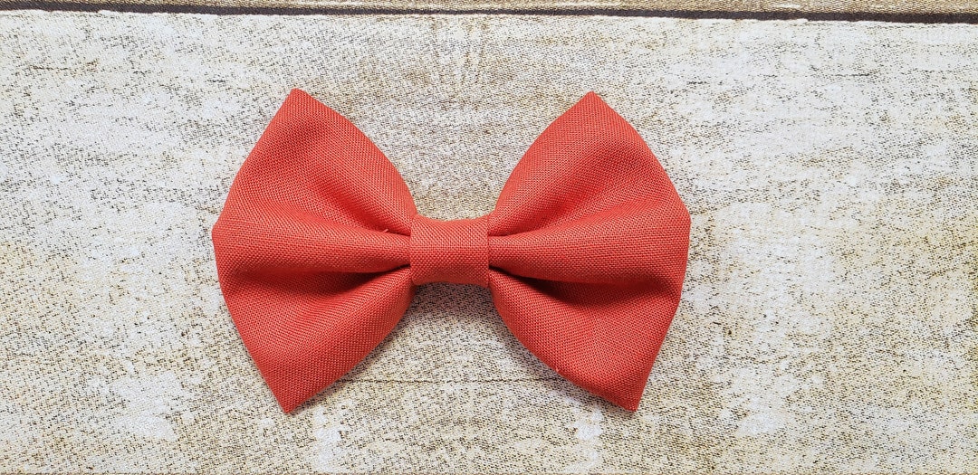 Orange Hair Bow | Orange Bow | Burnt Orange Hair Bow | Burnt Orange Bow ...