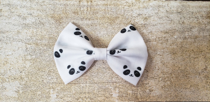 Panda Bear Hair Bow | Panda Bear Bow | Panda Hair Bow | Panda Bear Hair ...