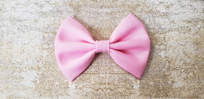 Solid Pink Hair Bow | Pink Hair Bow | Light Pink Hair Bow | Pastel Pink ...