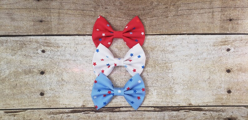 American Flag Hair Bow | American Flag Bow | Patriotic Hair Bow ...