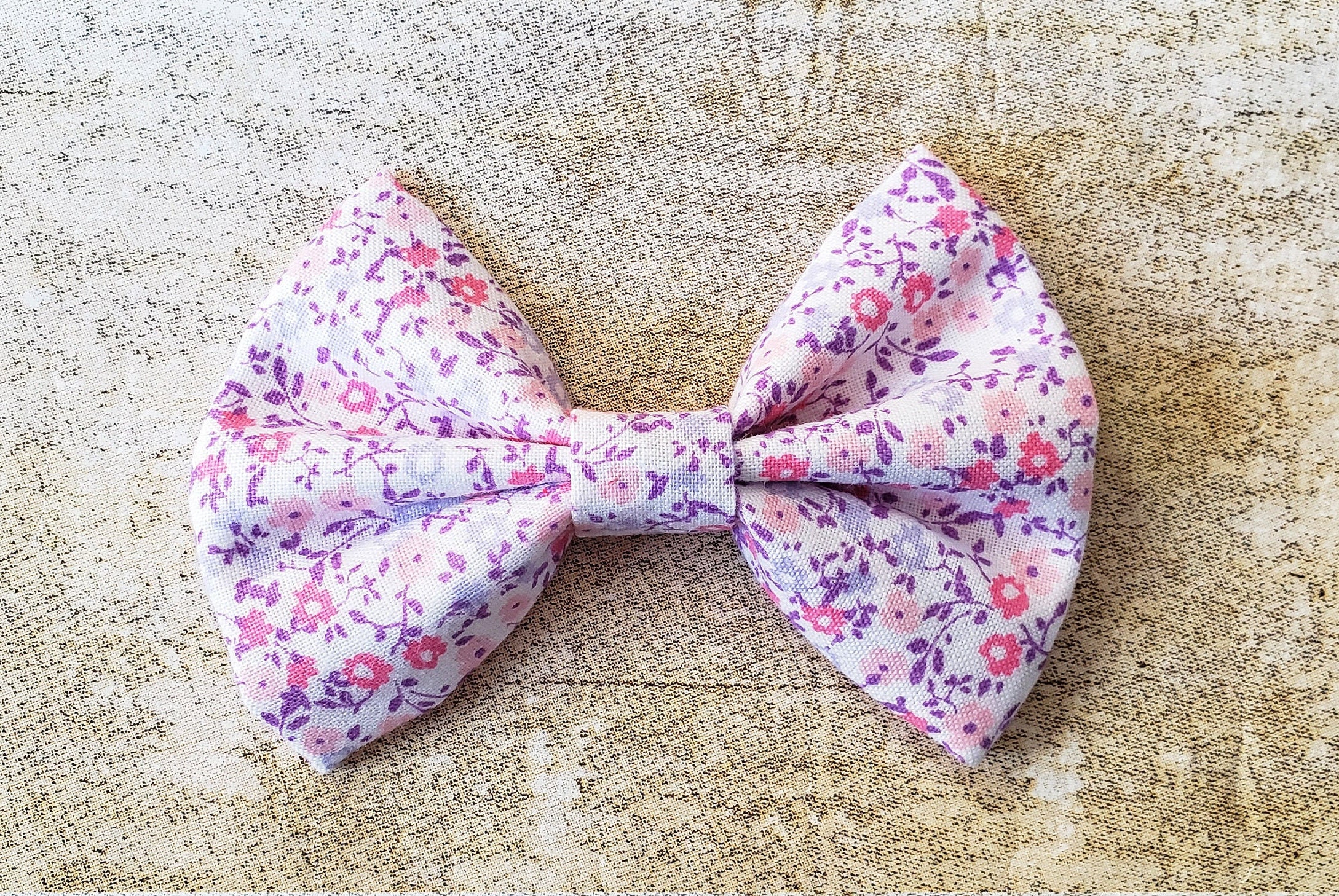 Floral hair bows Pink floral hair bow Spring hair bows | Etsy