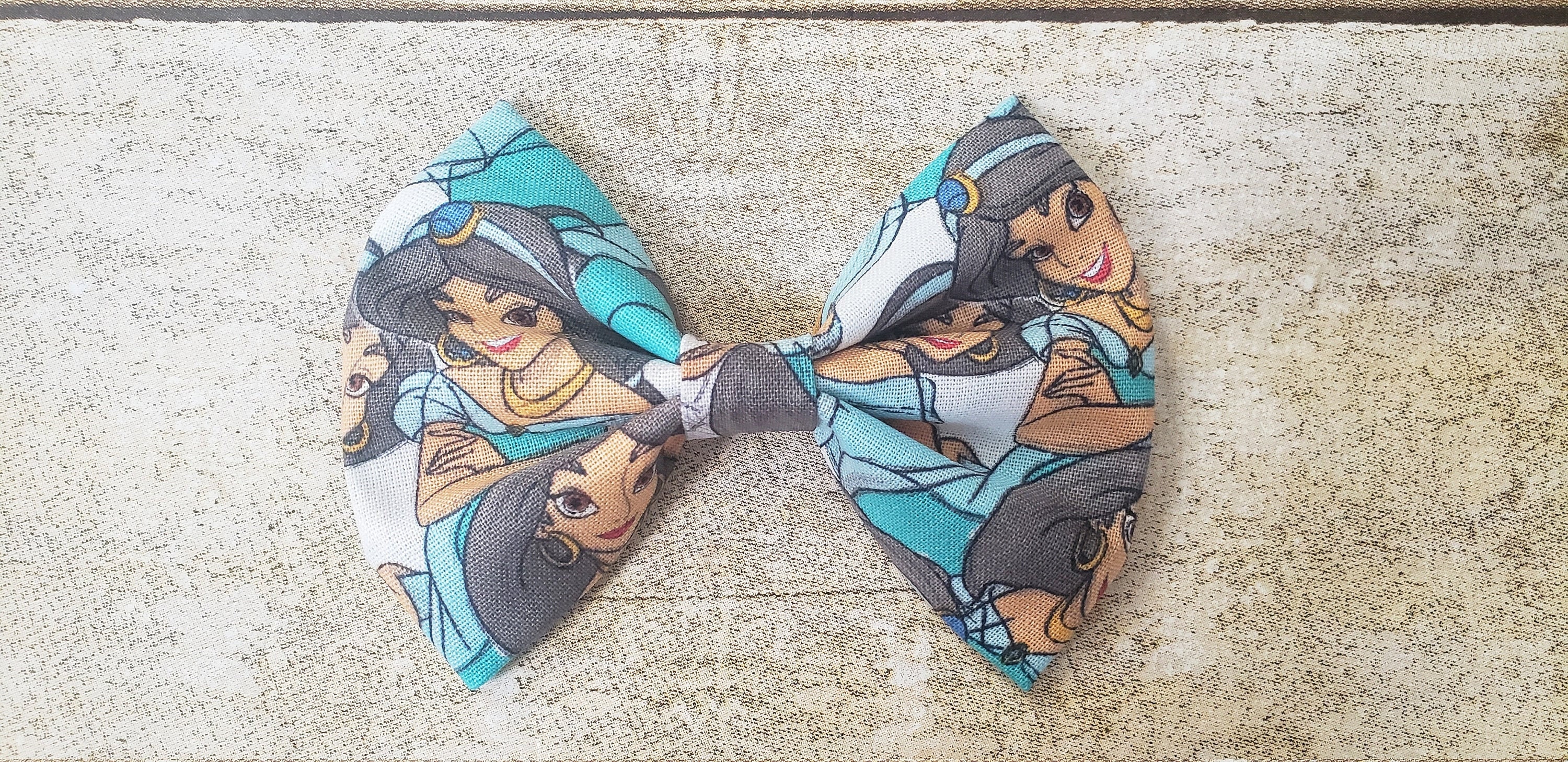 Princess Jasmine hair bow Princess Jasmine bow Aladdin | Etsy