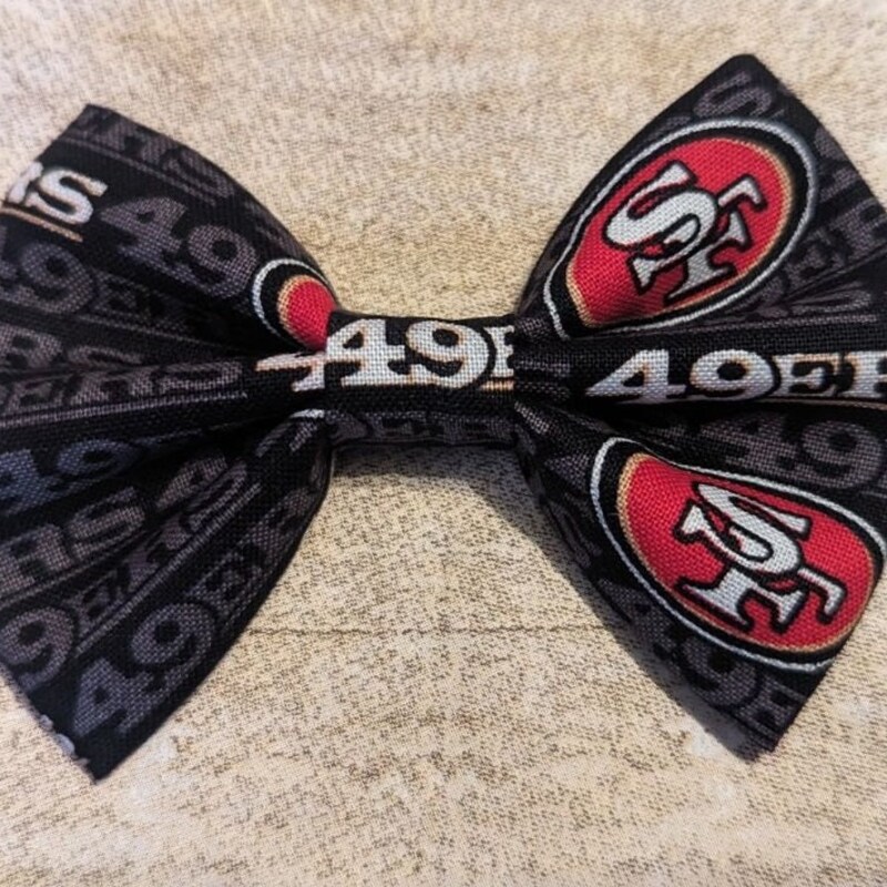 49ers Hair Bow - Etsy