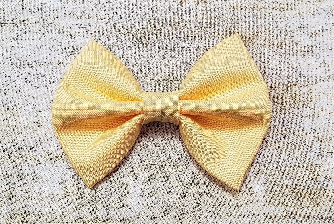 Yellow Hair Bow | Yellow Bow | Yellow Hair Bow Clip | Yellow Headband ...
