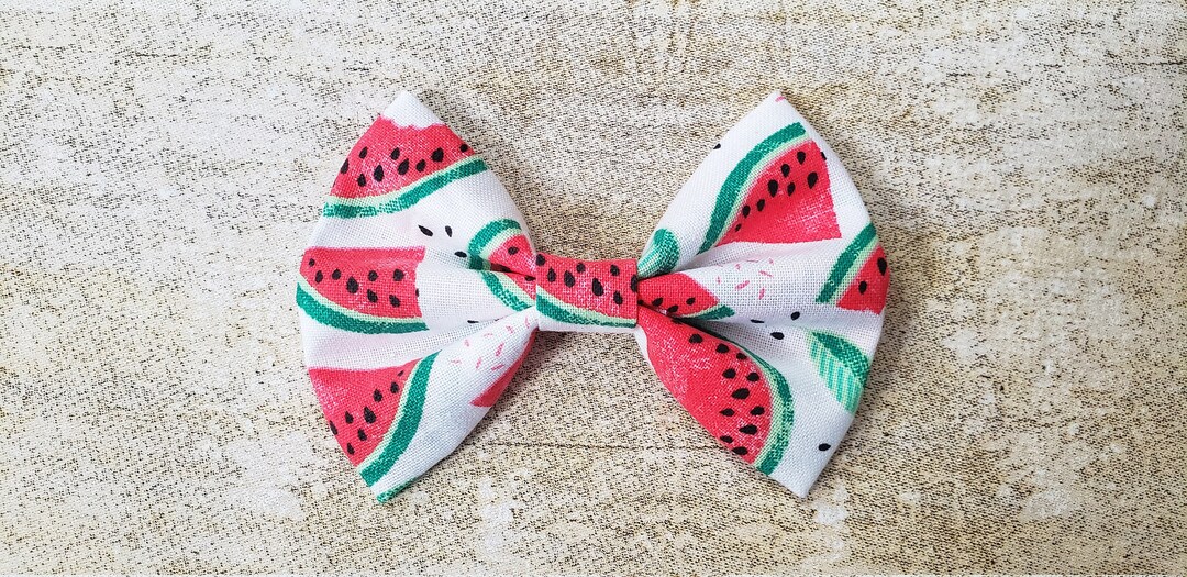 Watermelon Slice Bow | Watermelon Bow | Watermelon Hair Bow ...