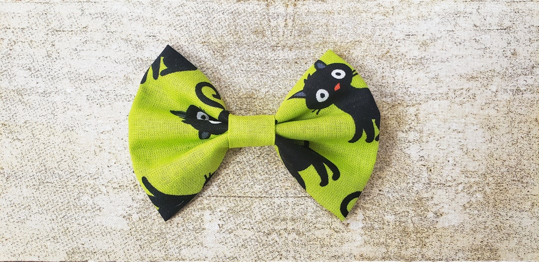 Black Cat Hair Bow | Black Cat Bow | Cat Hair Bow | Halloween Cat Hair ...