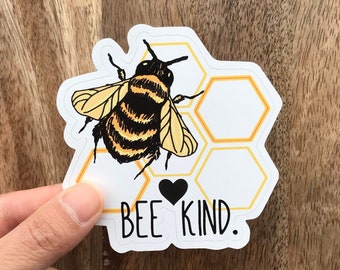 Bee Kind Sticker - Etsy