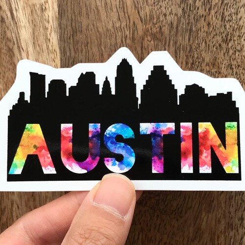 Austin Sticker Austin Skyline Austin Decal Austin Texas | Etsy