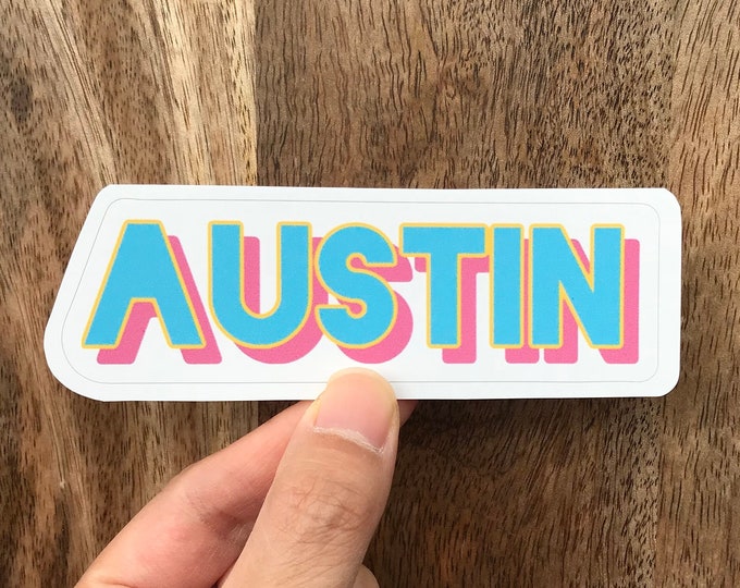 Austin Sticker, Austin Texas Sticker, Austin Decal, Laptop Sticker ...