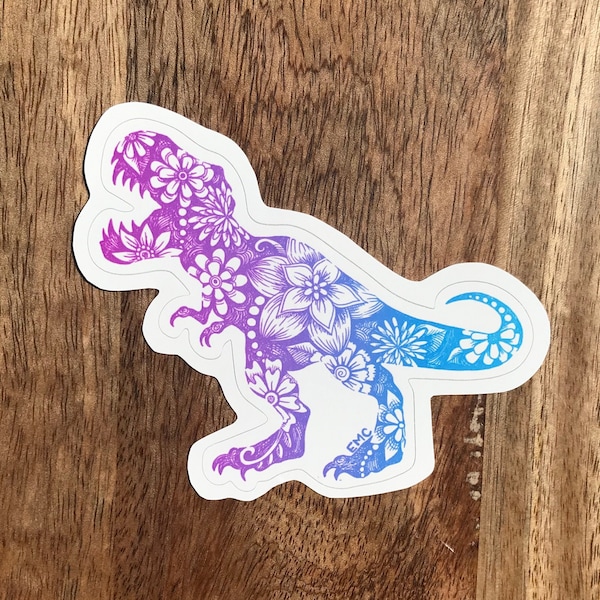 T Rex Sticker - Etsy