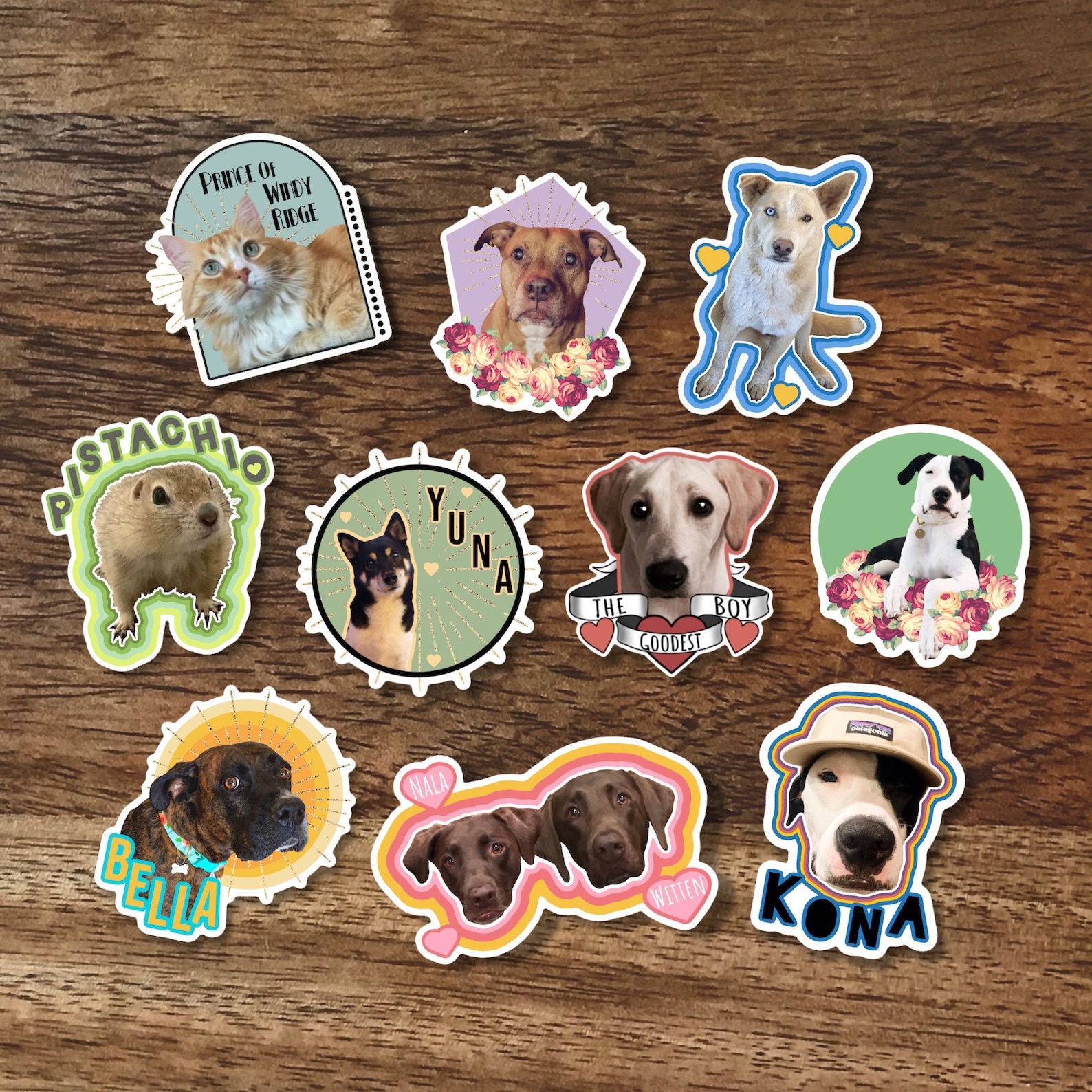 Custom Dog Sticker Custom Pet Sticker Personalized Dog | Etsy