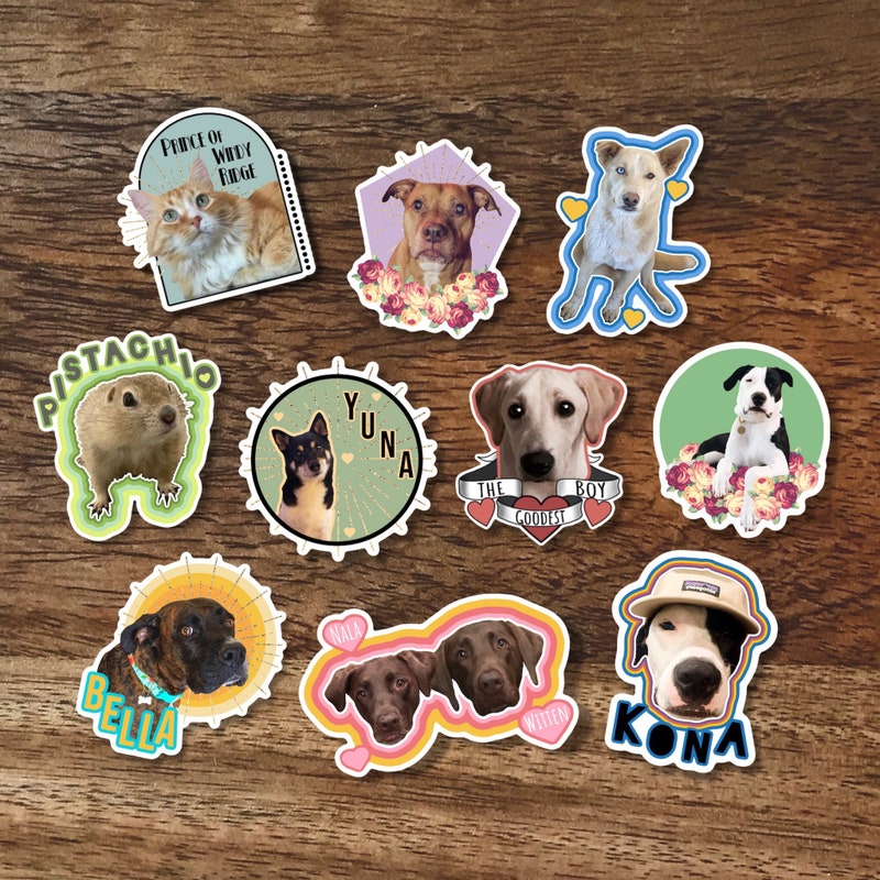 Custom Pet Stickers - Etsy