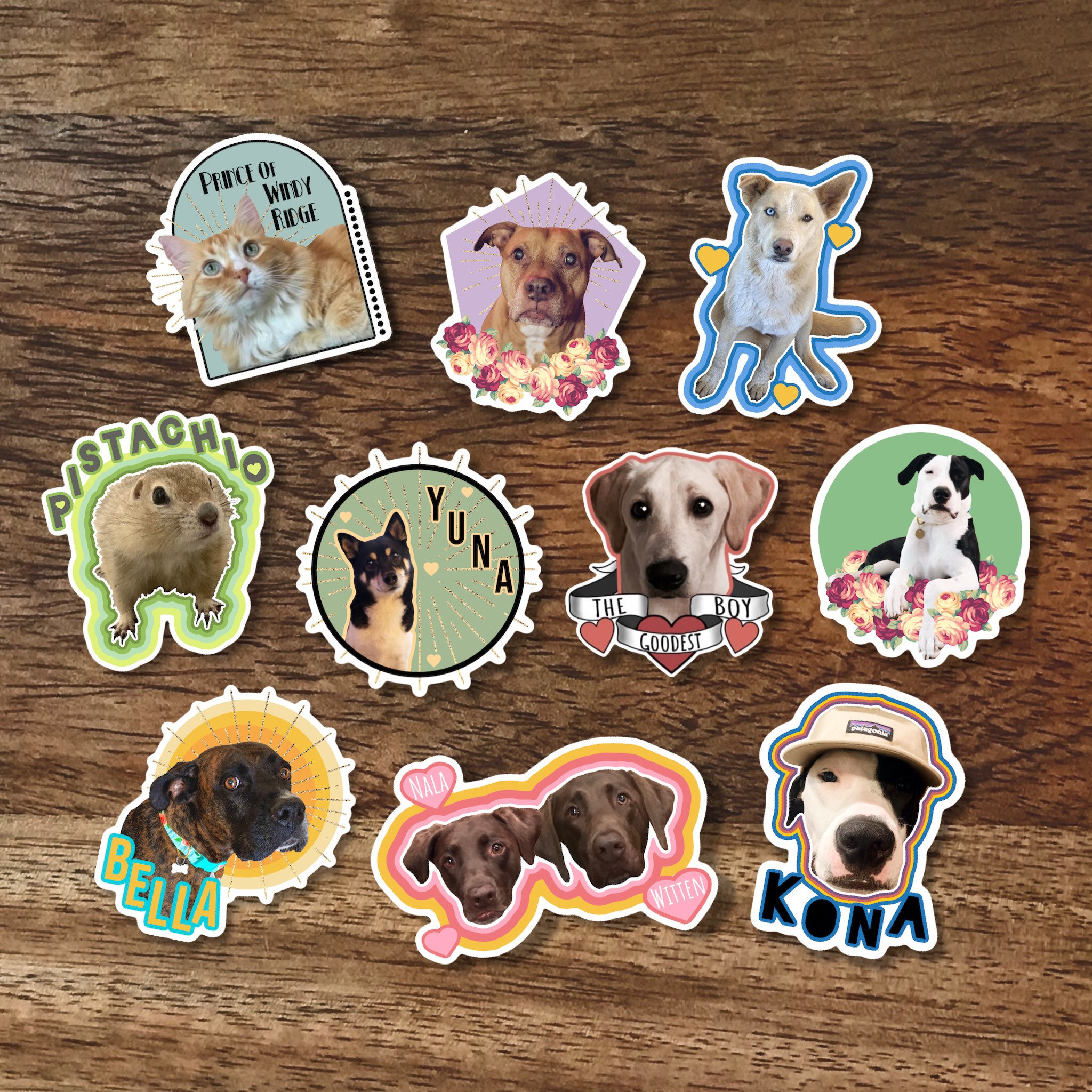 Custom Dog Sticker Custom Pet Sticker Personalized Dog | Etsy