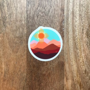 New Mexico Sticker, New Mexico Zia Sticker, Zia Sun Sticker, New Mexico ...