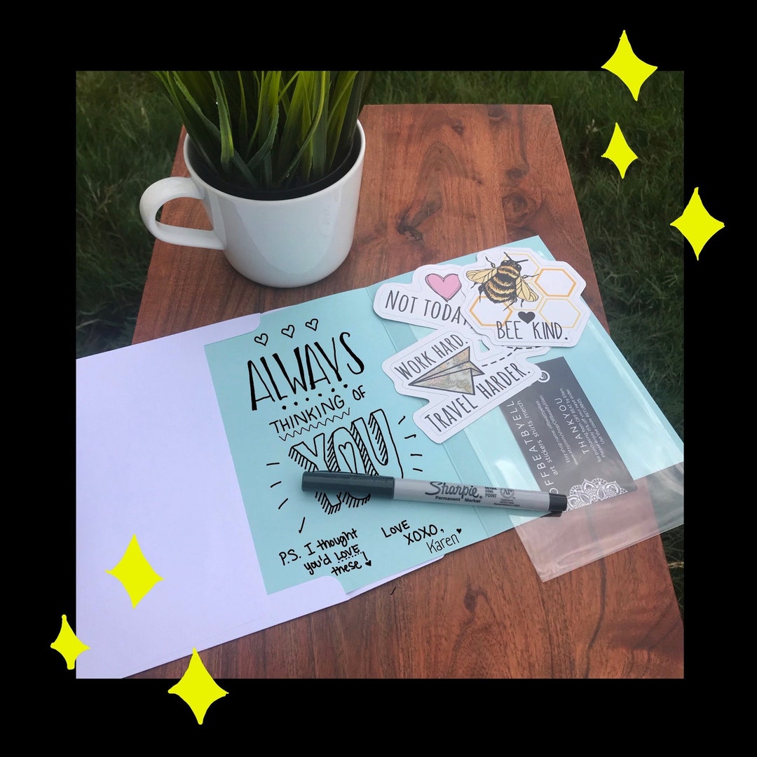 Mini Care Package, Small Care Package, Care Mail, Note and Sticker Gift ...