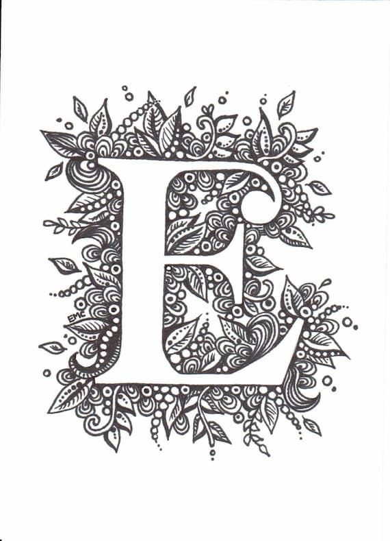 Letter E Drawing