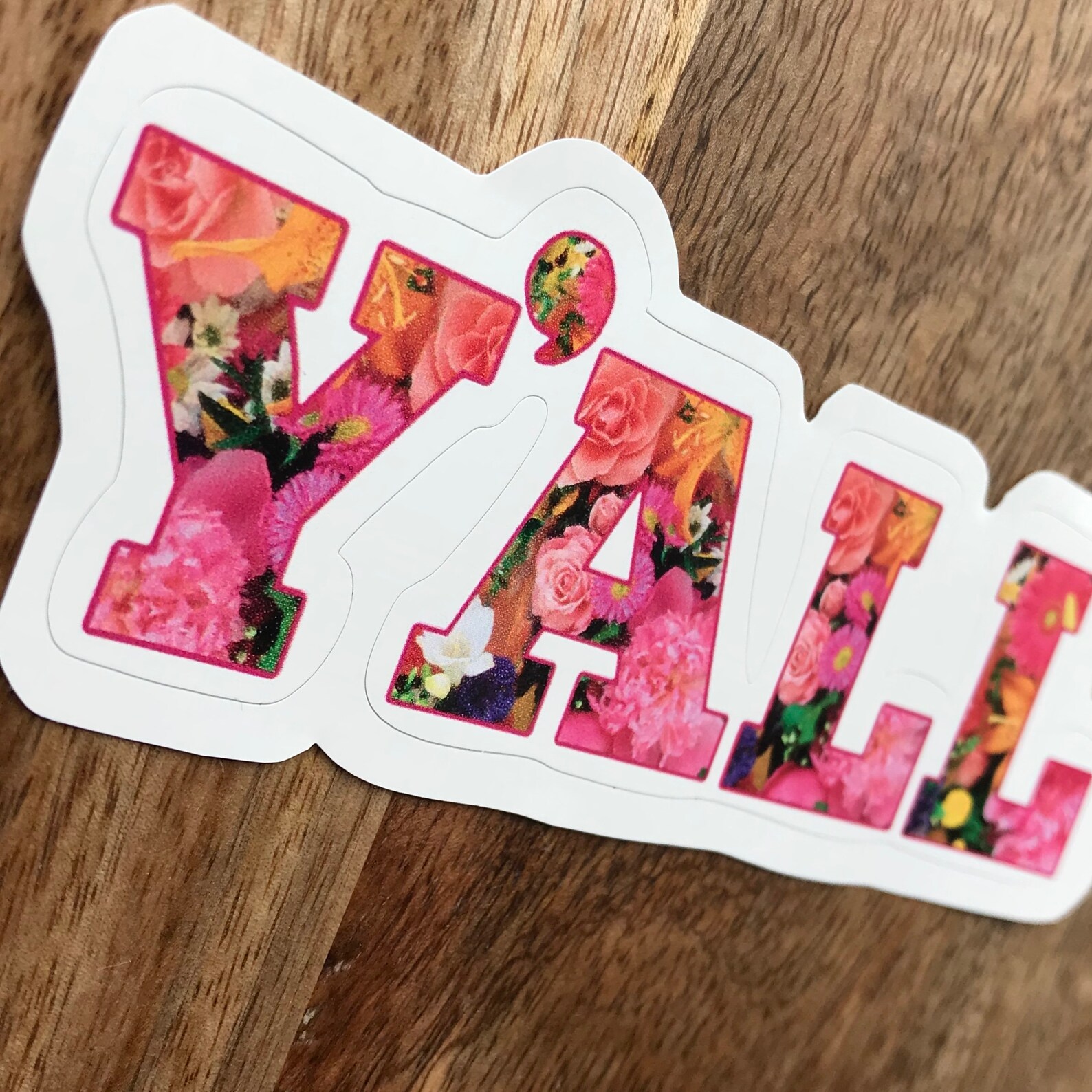 Y'all Sticker, Y'all Decal, Flower Y'all Sticker, Floral Ya'll Sticker ...