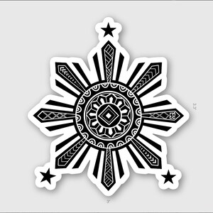 Philippines Sticker Philippines Decal Tribal Tattoo Art | Etsy