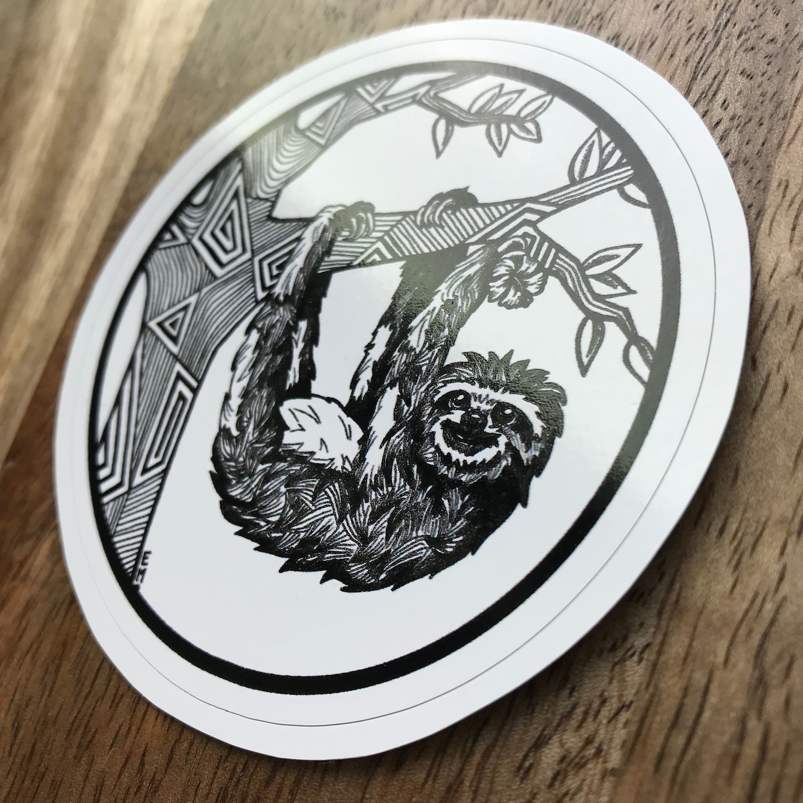 Sloth Sticker Sloth Decal Hanging Sloth Sticker Sloth - Etsy