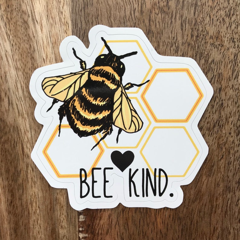 Be Kind Sticker Bee Kind Sticker Bee Kind Decal Laptop - Etsy