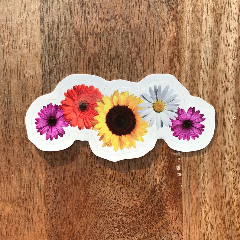 Autocollant de fleur autocollant floral joli autocollant - Etsy France