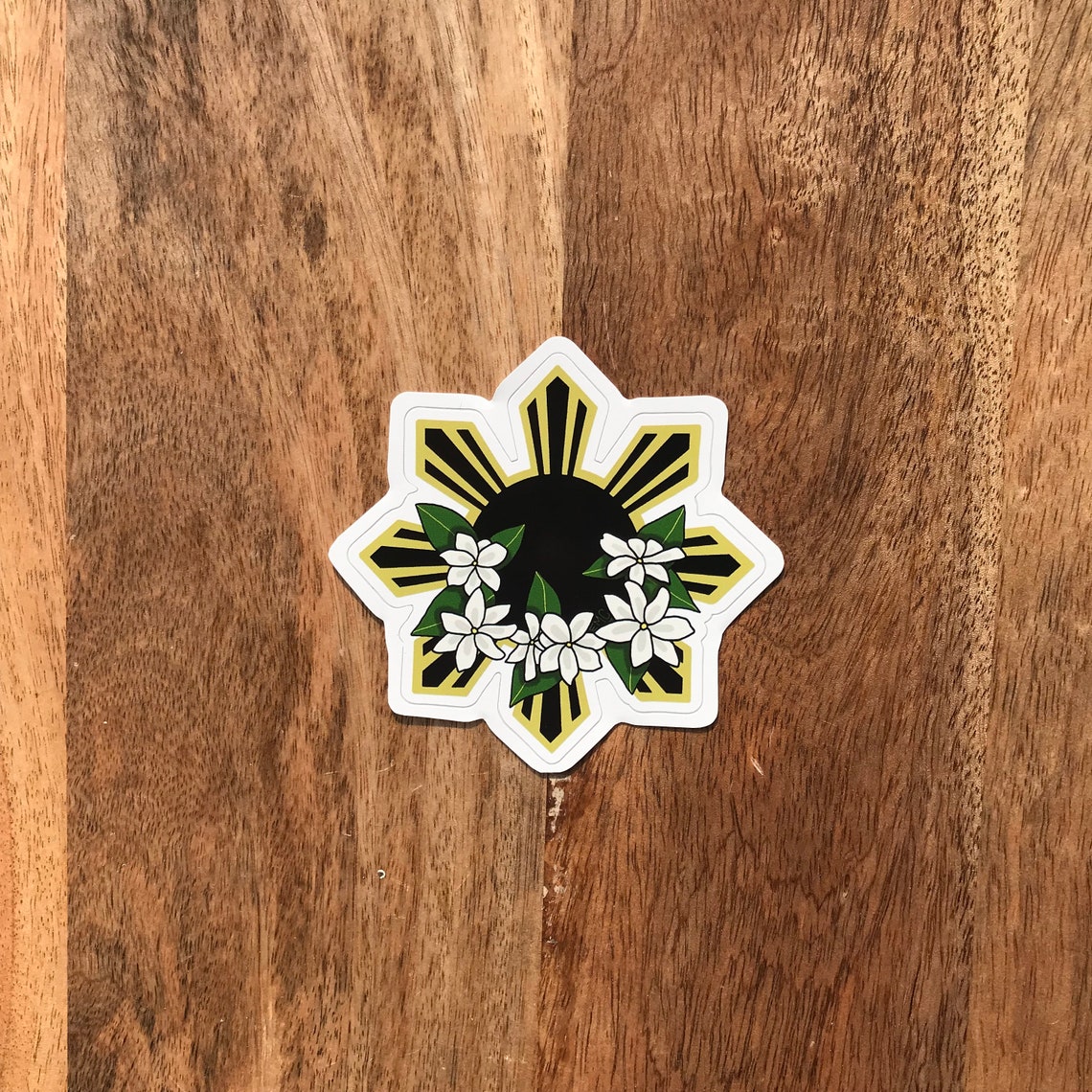 Philippines Sticker Sampaguita Sticker Philippine Sun - Etsy