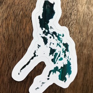 Philippines Sticker, Philippines Map Decal, the Philippines, Laptop ...