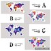 World Map Sticker, Continents Sticker, Travel Sticker, Laptop Decal ...