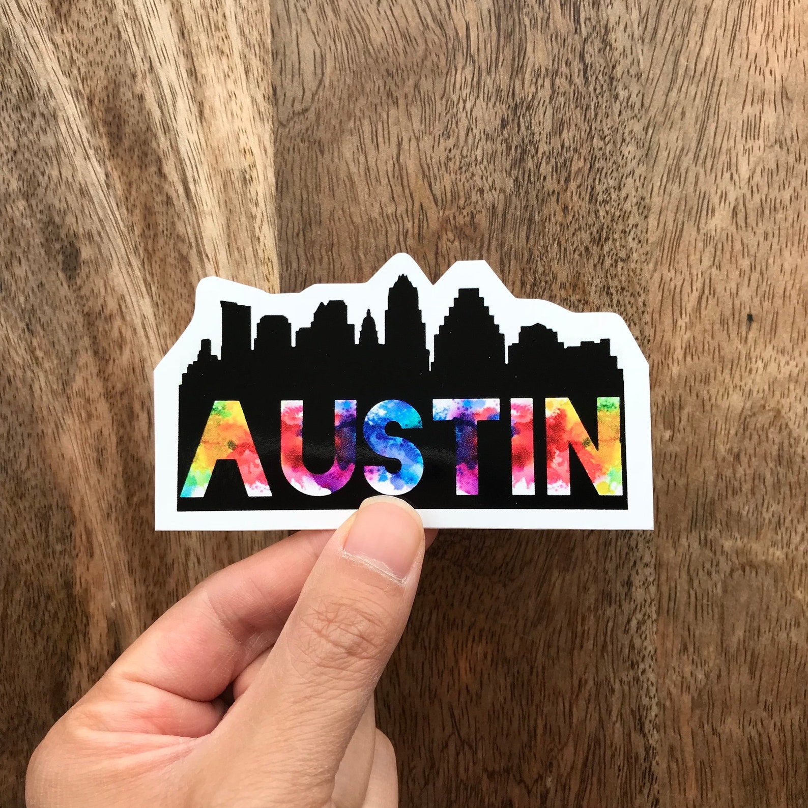 Austin Sticker Austin Skyline Austin Decal Austin Texas - Etsy
