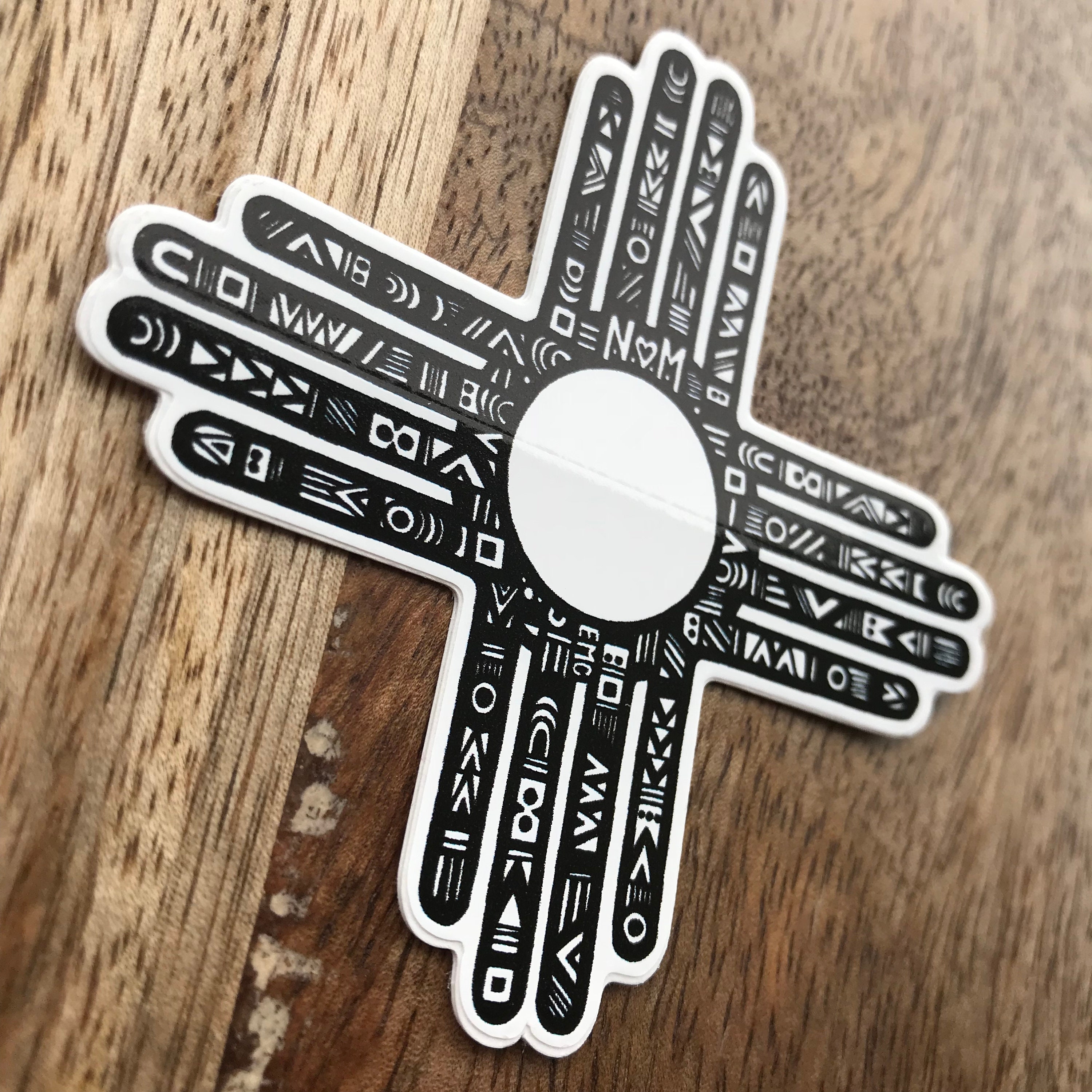 New Mexico Zia Sticker, New Mexico Flag Sticker, Zia Symbol Sticker ...