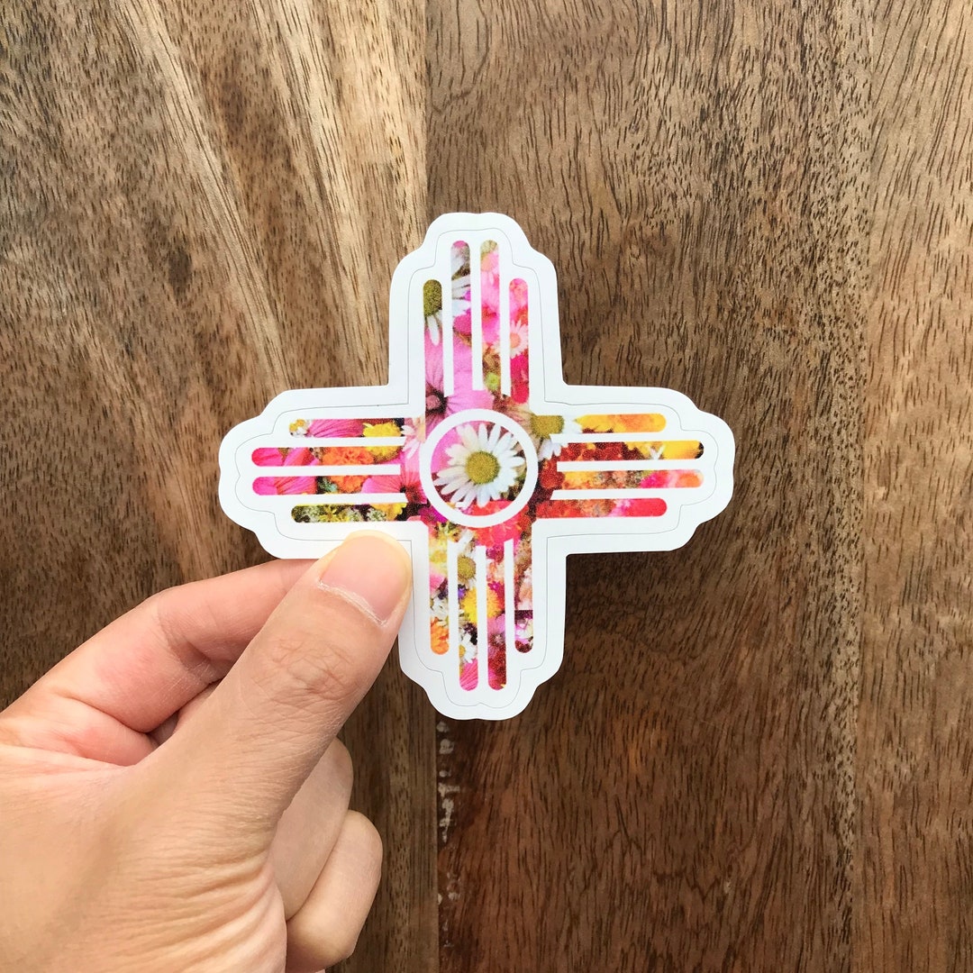 Zia Flower Sticker, Zia Floral Sticker, Zia Sticker, Zia Laptop Sticker ...