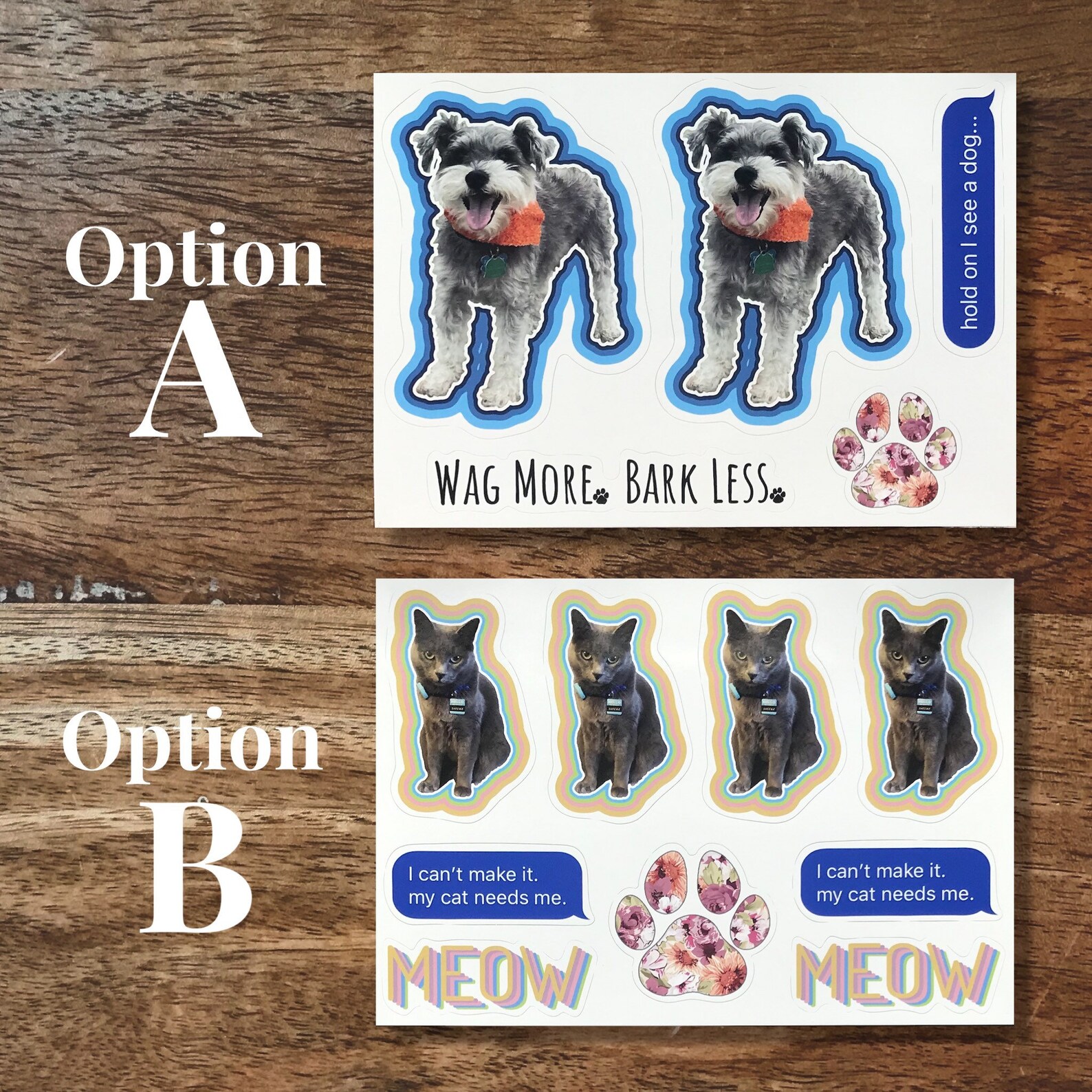 Custom Dog Sticker Custom Dog Sticker Custom Cat Sticker - Etsy