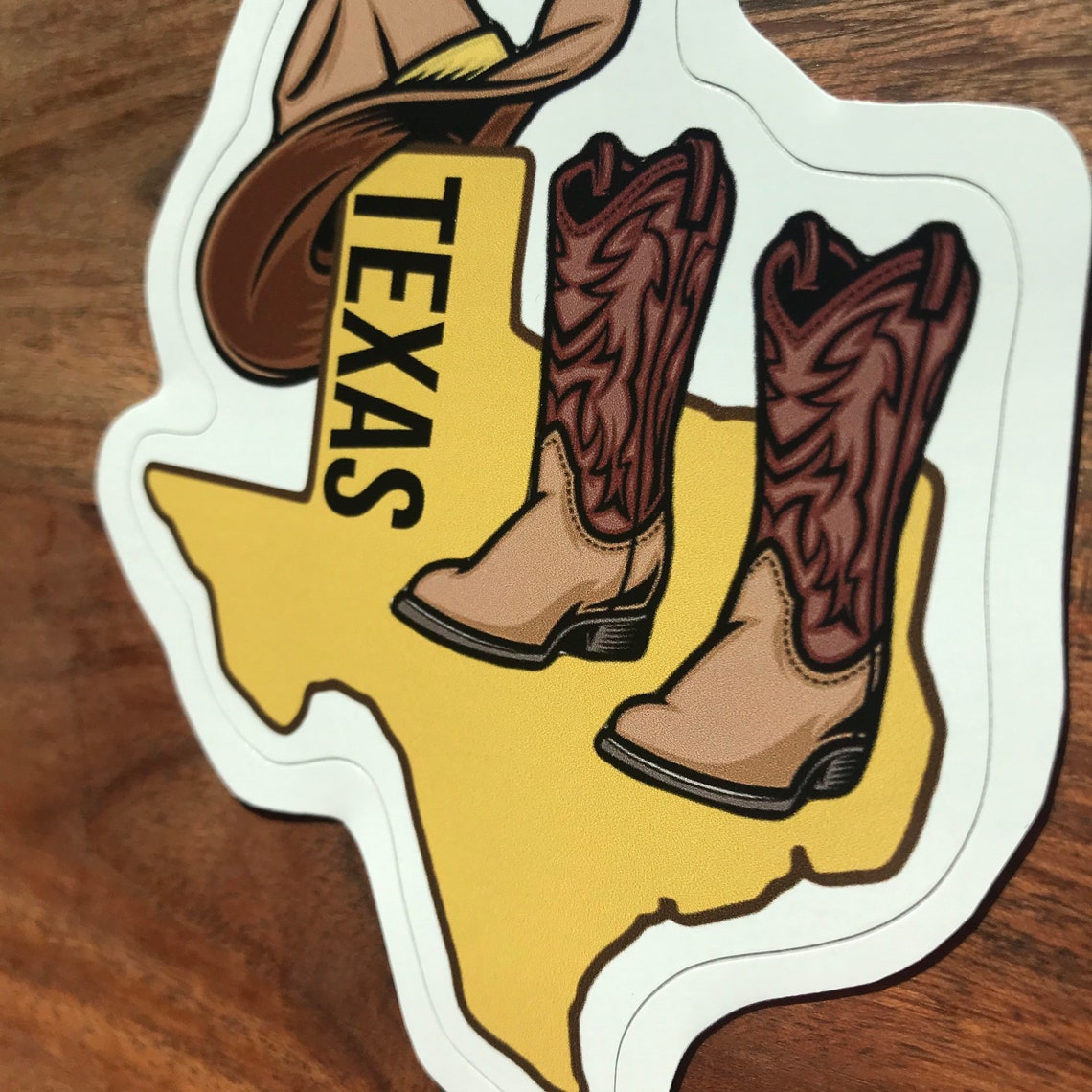 Texas Cowboy Sticker, Texas Sticker, Cowboy Sticker, Boots Sticker ...